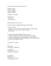 SYSC A Fall Solutions Docx SYSC A Fall Midterm Solutions Include