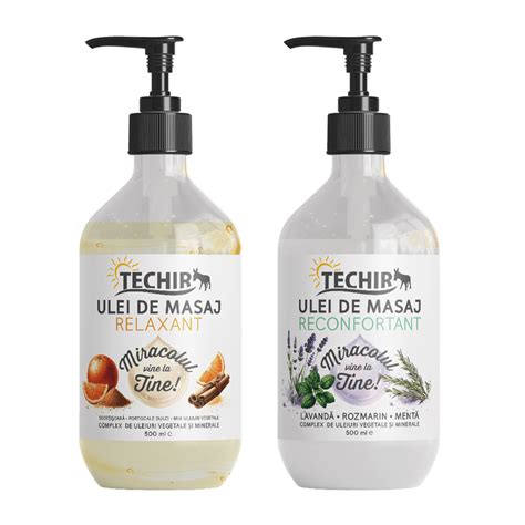 Set Combo Ulei Relaxant 500 Ml Ulei Reconfortant 500 Ml Techirro
