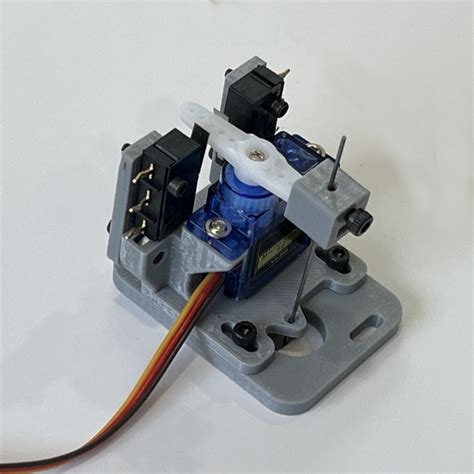 model railroad turnout control servo mount