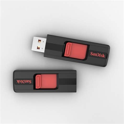 Sandisk Usb 플래시 드라이브 3d 모델 29 3ds C4d Fbx Lwo Ma Obj Max Free3d