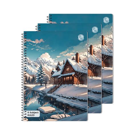 6 Subject Spiral Notebook Set Of 3 300 Pages Ruled Pw Seasons Pw Store