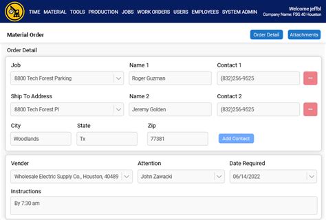Erp Construction Module Alliancetek Portfolio