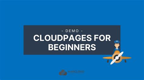 Marketing Cloud Cloudpages Demo How To Create Your First Landing Page