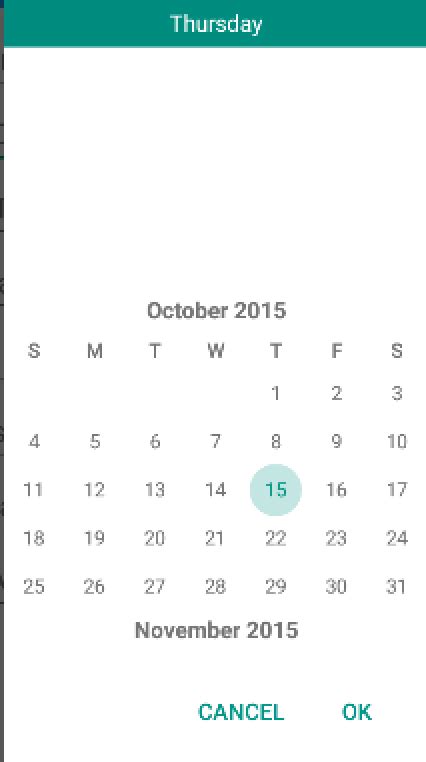 Android Datepicker Upper Part Is Blank Stack Overflow