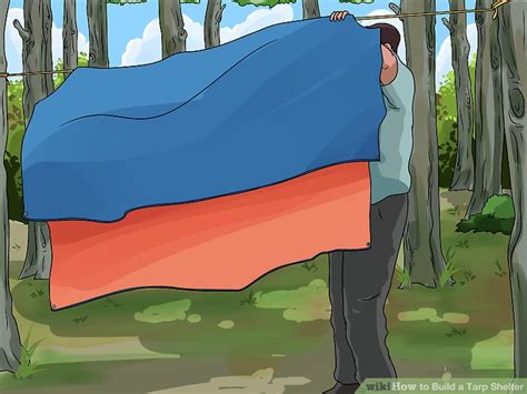 3 Ways To Build A Tarp Shelter WikiHow