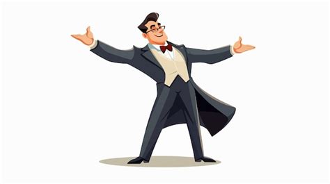 Vintage Upperclass Gentleman Cartoon Character Stock Illustration Premium Ai Generated Vector