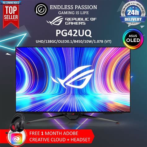 Asus Rog Swift Oled Pg Uq Gaming Monitor Shopee Singapore