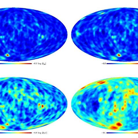 Upper Panel Full Sky Maps At Energies 01 Gev And 32 Gev In The Left Download Scientific
