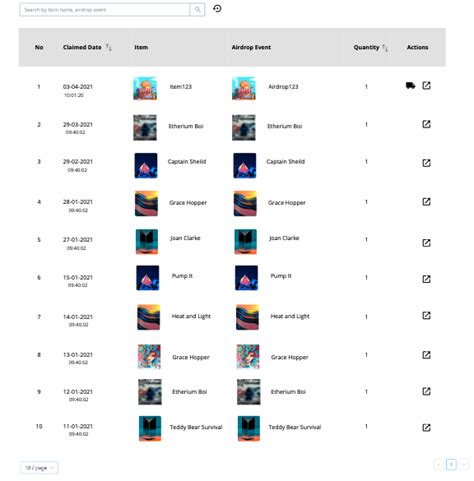 View Airdrop History For Buyer Nftify Support