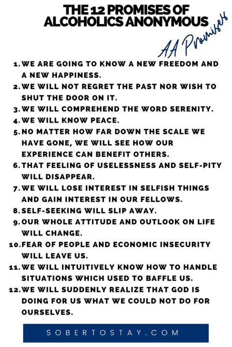 (12) AA Promises: What They Are & Why They're Essential (PDF Included) | SOBERTOSTAY