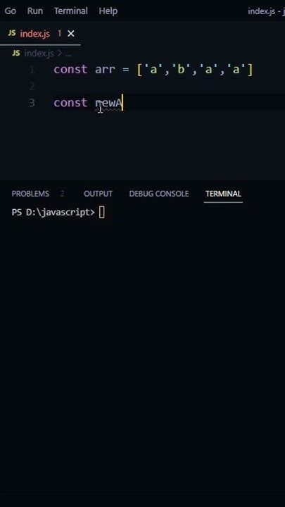 Find Unique Letter In Array Shorts Javascript Youtube