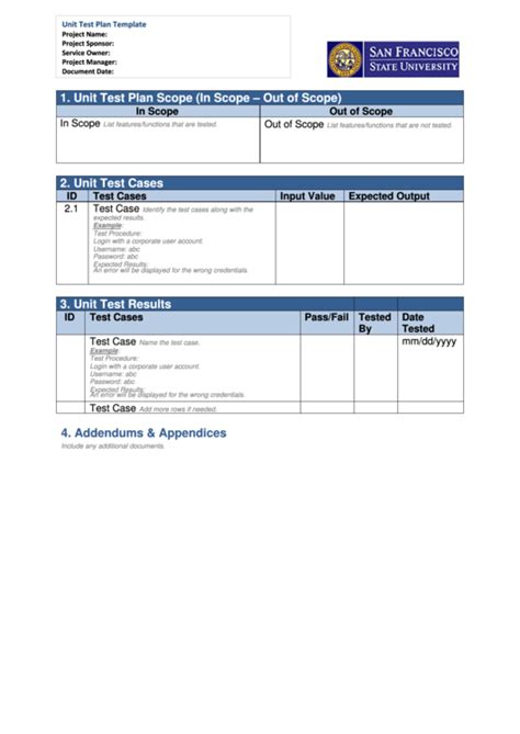 Top Unit Test Plan Templates Free To Download In PDF Format