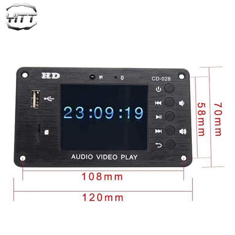MP5 Bluetooth Decoding Board 2 8 Inch LCD Display Lossless Format Decoder TF USB Input Display