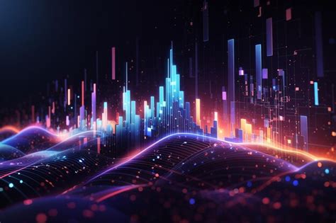 Premium Photo Big Data Analysis Technology Glowing Background Design