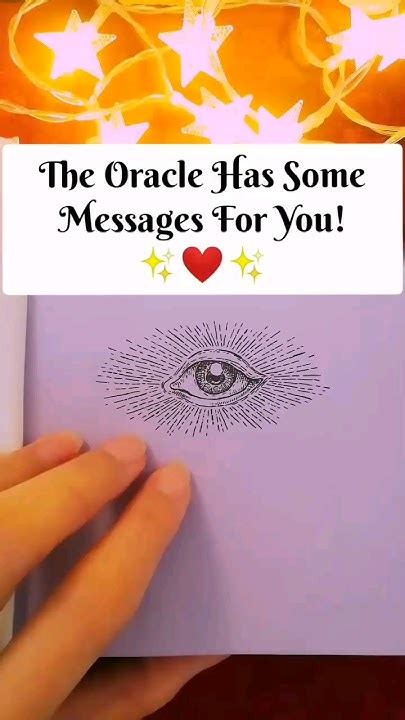 The Oracle Has Some Messages For You Today ️ Shorts Oracle Reading