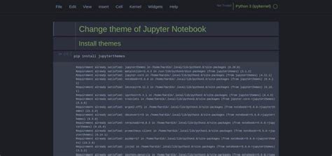 How To Change The Theme In Jupyter Notebook GeeksforGeeks