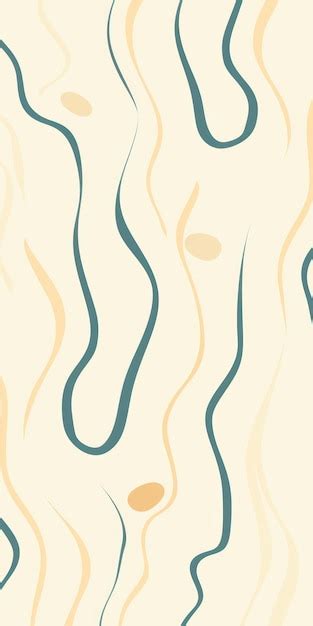 Premium Photo Ivory Fun Line Doodle Seamless Pattern Creative Abstract Squiggle Style Drawing