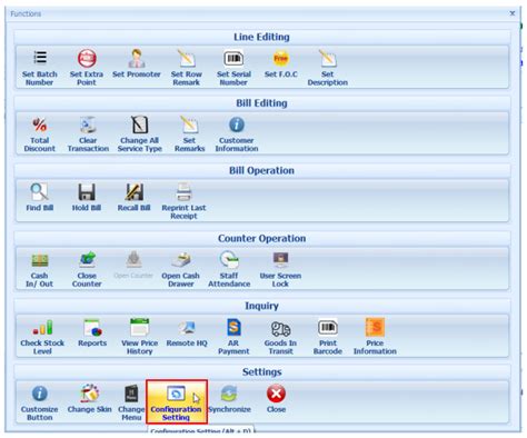 Chapter Barcode Configuration CY GRP