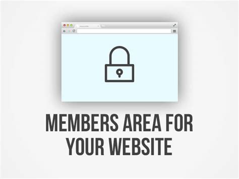 create a password protected website or membership areas