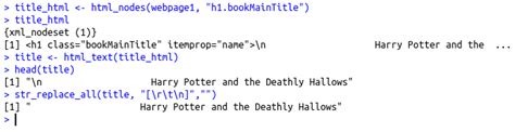 r data science sample code for perform web scraping s logix