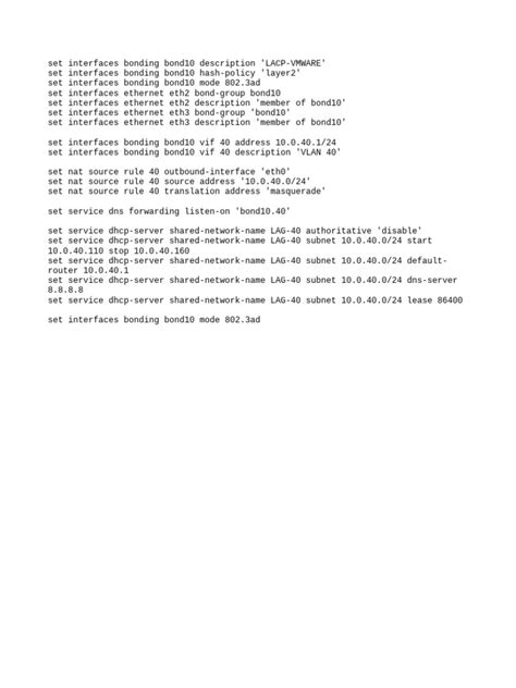 Comando Vyos Lacp Completo Pdf Home And Garden Computers