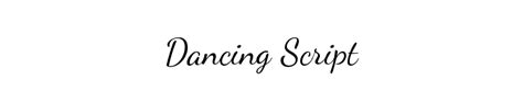 Download Dancing Script Font For Free