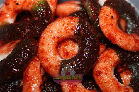 Chamoy Green Apple Rings Sophias Spicy Treats