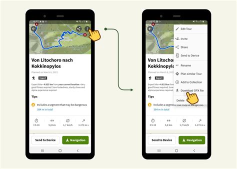 Export And Import GPS Files Komoot