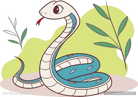 蛇 手绘矢量 卡通设计图 其他 动漫动画 设计图库 昵图网
