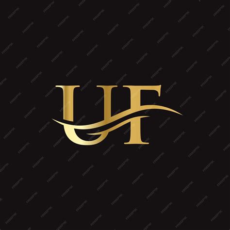 Uf Letter Linked Logo Para Identidade De Negócios E Empresa Carta