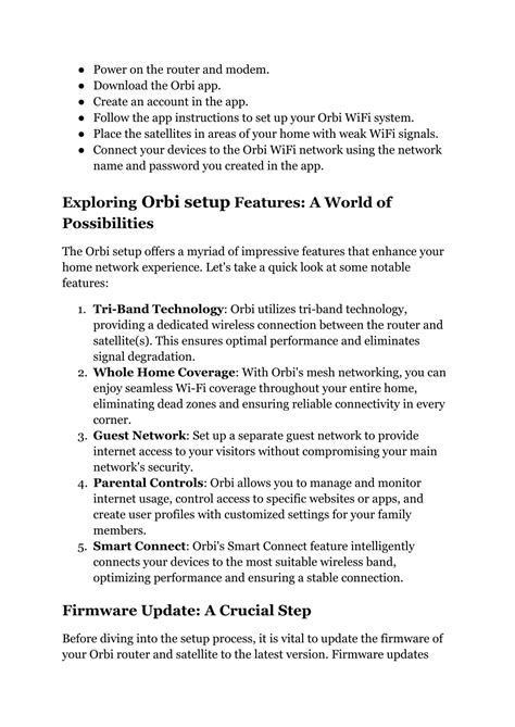 Ppt Orbi Setup A Comprehensive Guide 1 Powerpoint Presentation