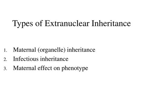 ppt extranuclear inheritance powerpoint presentation free download id 9231139