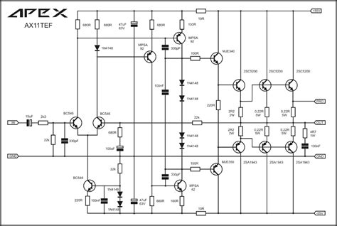 Axl Power Amplifier Schematic Diagram Schematics Amplifier C