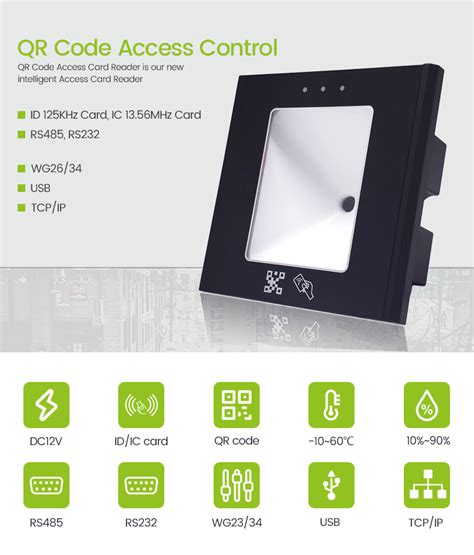 RS EM KHz QR Code Access Control OEM Manufacturer S A Access Control