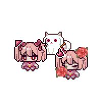 Madoka Magica Cursors Tela De Bloqueio Adesivos Sticker Papeis De