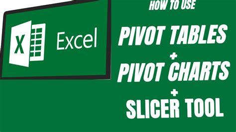 How To Use Excel Pivot Table Charts How To Insert And Use Slicer Tool