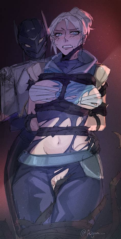 Rule 34 2girls Blue Eyes Blush Bondage Clothed Feiyuu Highres Jett