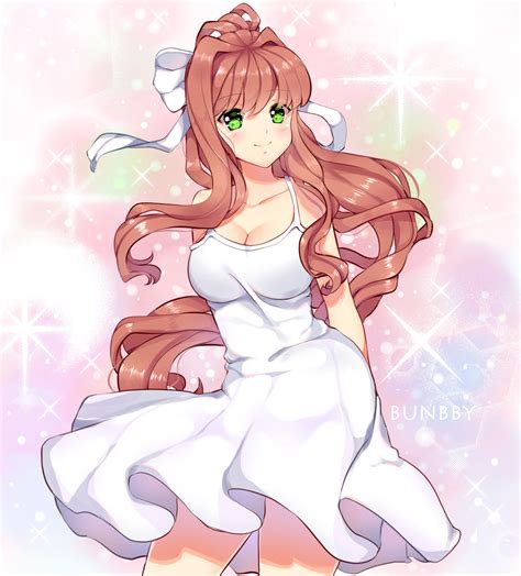 Ddlc Fanart Just Monika By Bunbby On Deviantart