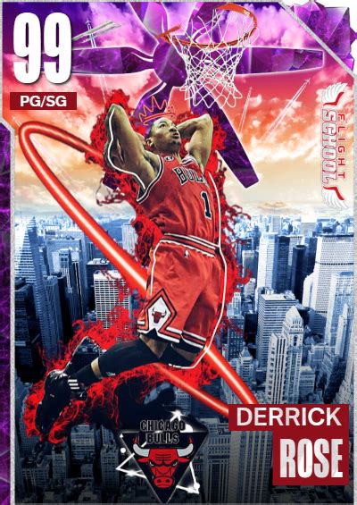 Nba 2k25 2kdb Myteam Nba 2k Custom Card Derrick Rose By Sung Jin Woo