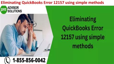 Ppt Easy Troubleshooting Guide To Resolve Quickbooks Error 12157