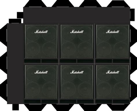 Marshall Speakers V2 Paper Models For Diy Projects