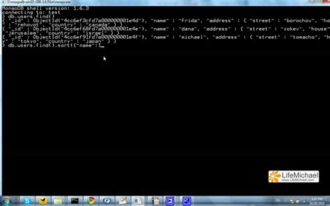 the mongodb sort function youtube