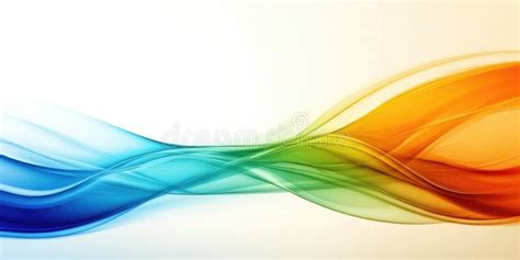 Colorful Abstract Wave Pattern With Smooth Gradient Flow Stock