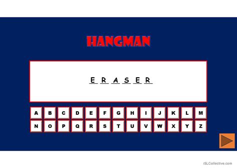 Hangman Objects In The Classroom English Esl Powerpoints