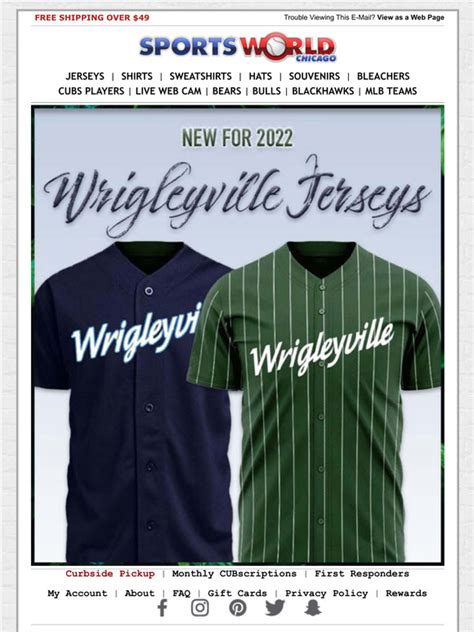 Sports World Just In Wrigleyville 2022 Neighborhood And Ivy Jerseys