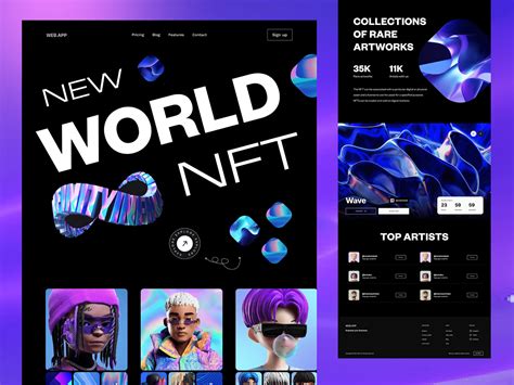 Nft Landing Page Design On Behance