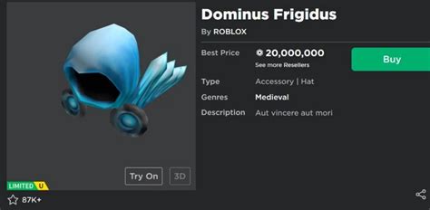 The 15 Rarest Roblox Limited Items 1v9