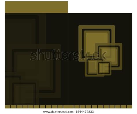 Booklet Folder Design Dark Colour Retangle Stock Vector Royalty Free