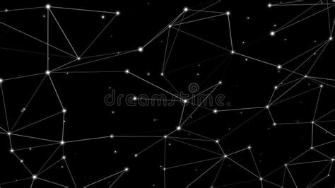 Connected Lines And Dots Abstract Background Of Connected Lines And