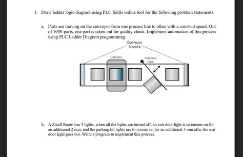 Solved Draw Ladder Logic Diagram Using PLC Fiddle Online Chegg